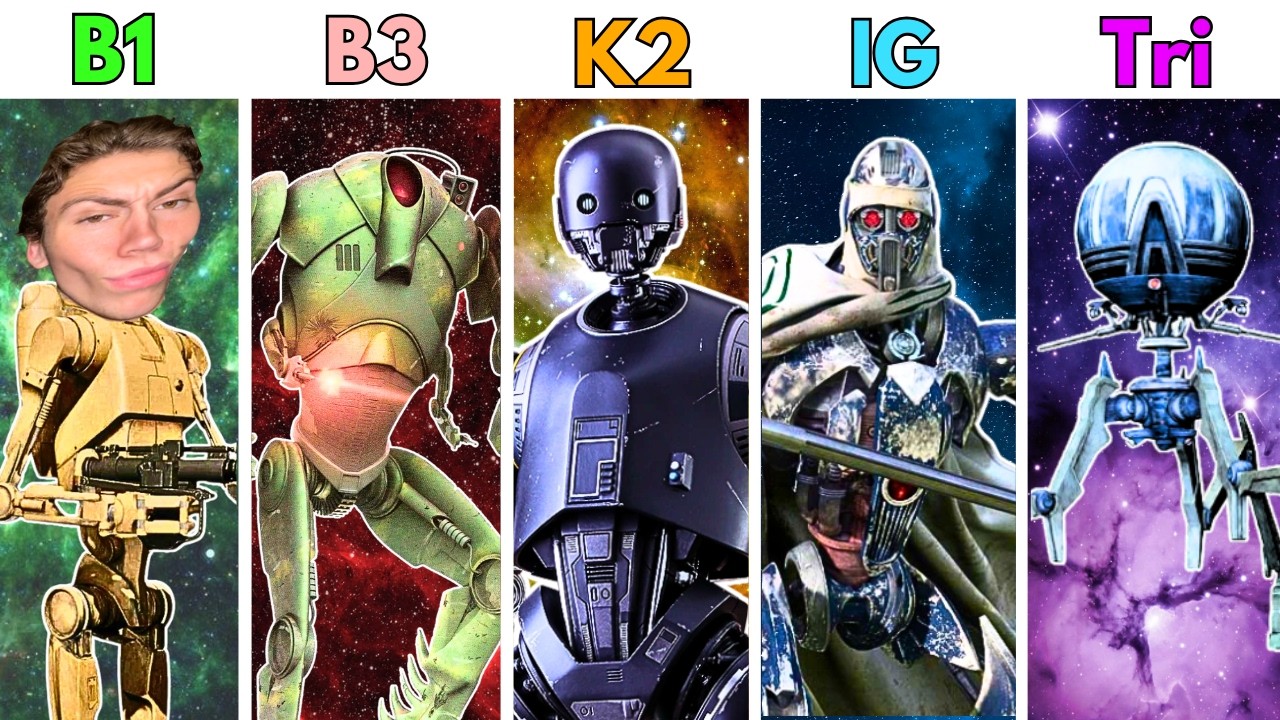 45 BATTLE DROID Variants in Star Wars EXPLAINED in Detail - YouTube