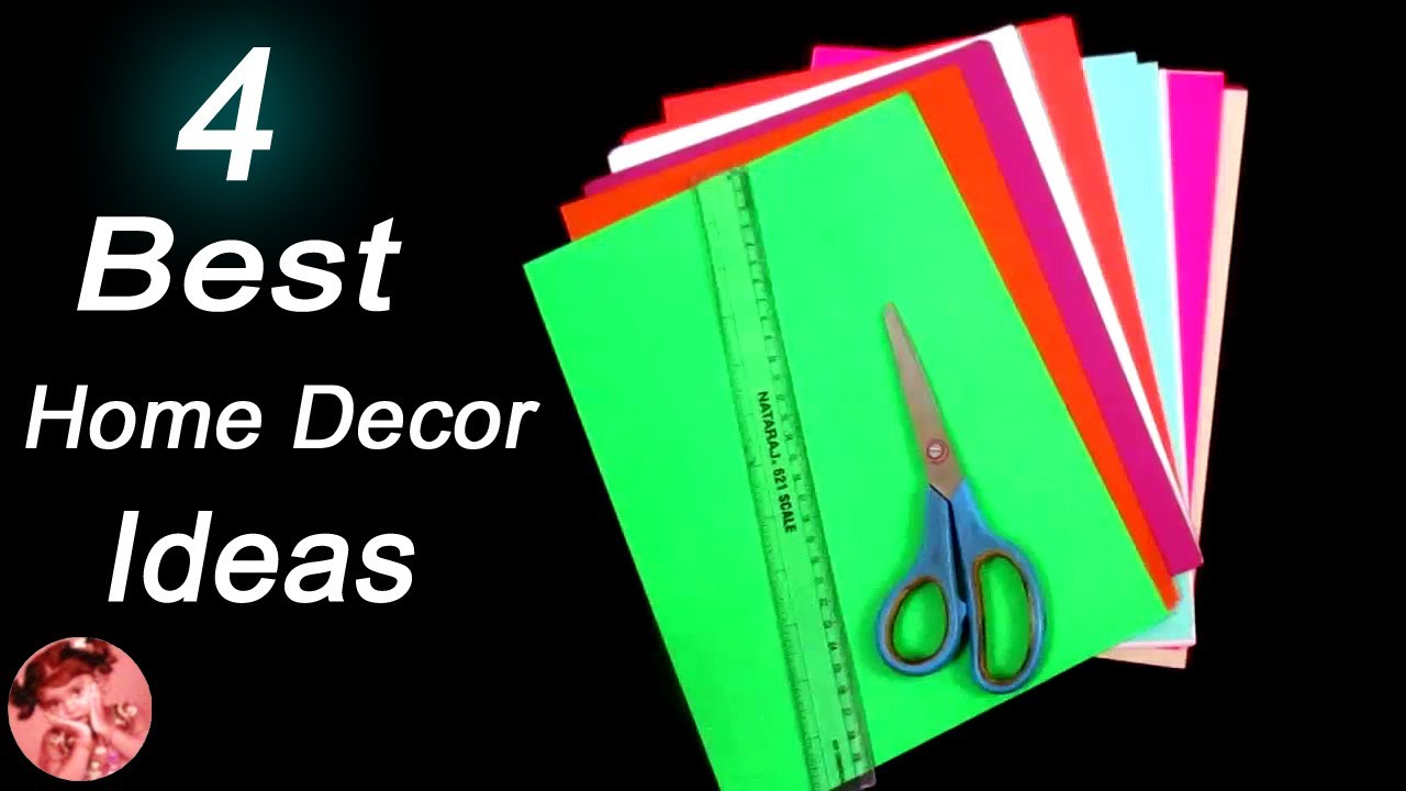 4 Home Decor Ideas with Paper | Easy Paper Craft Ideas for Home Decor ...
