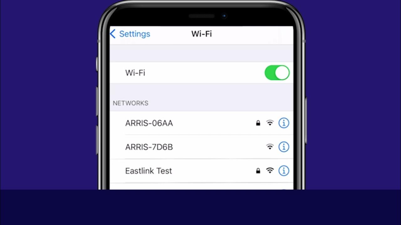 How to Connect to Eastlink WiFi Using Your Apple Phone - YouTube