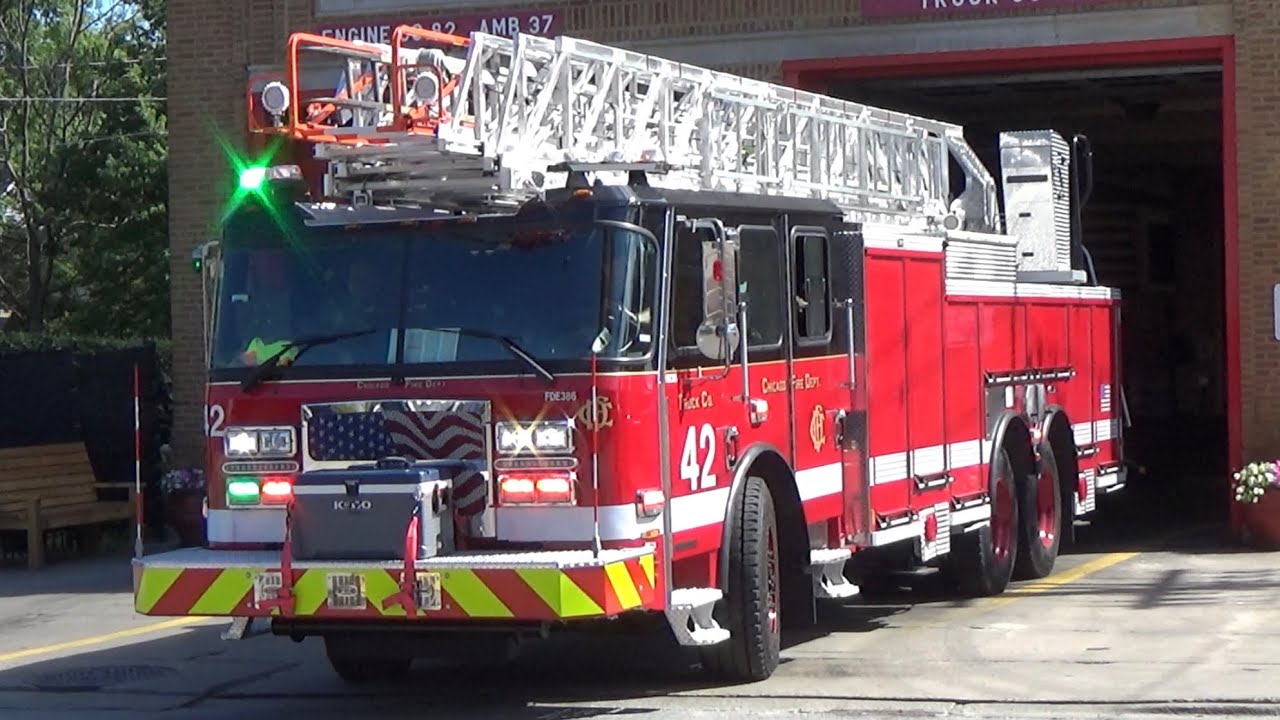 "GO GET EM' BROTHERS!" Chicago Fire Dept. BRAND NEW Truck 42 & Engine ...