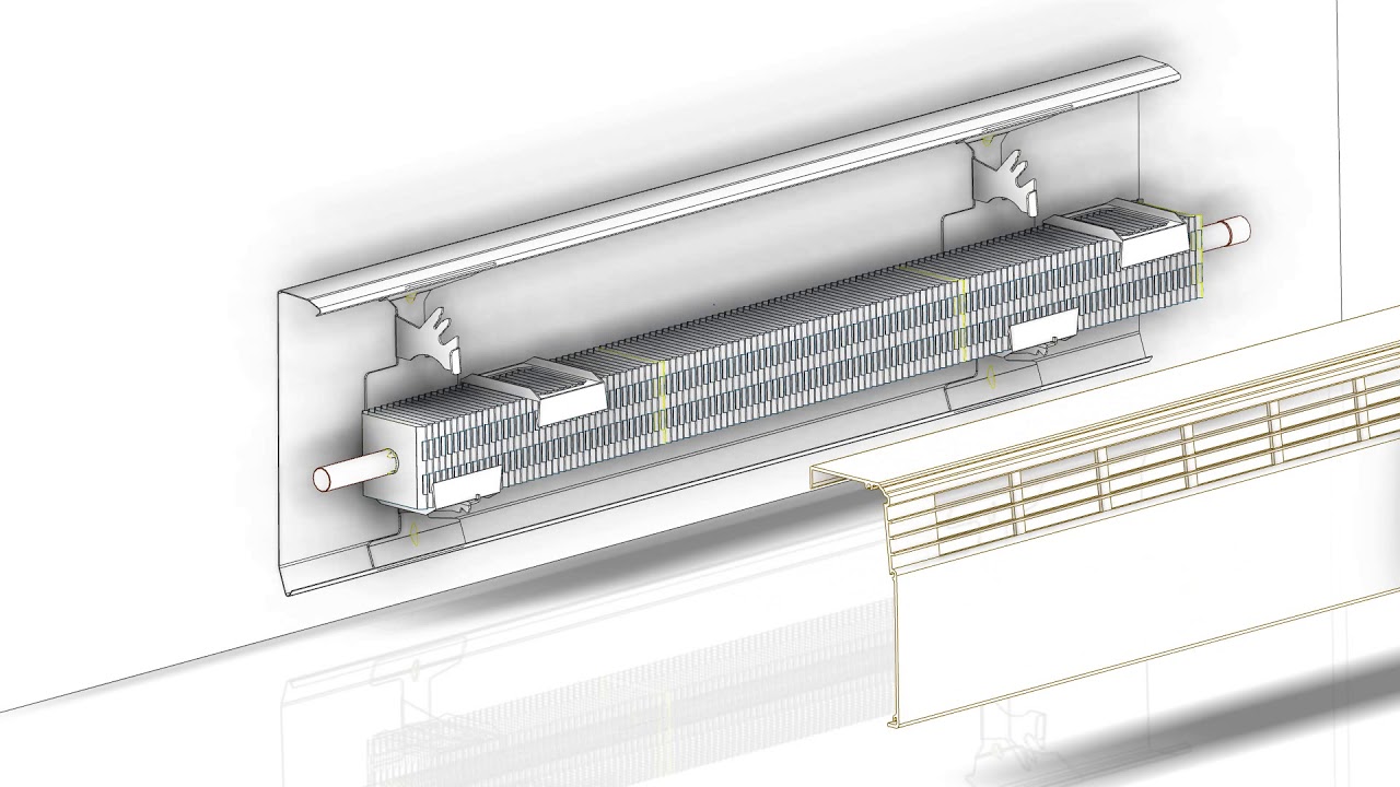 Slant Fin Revital Line Baseboard Cover - YouTube