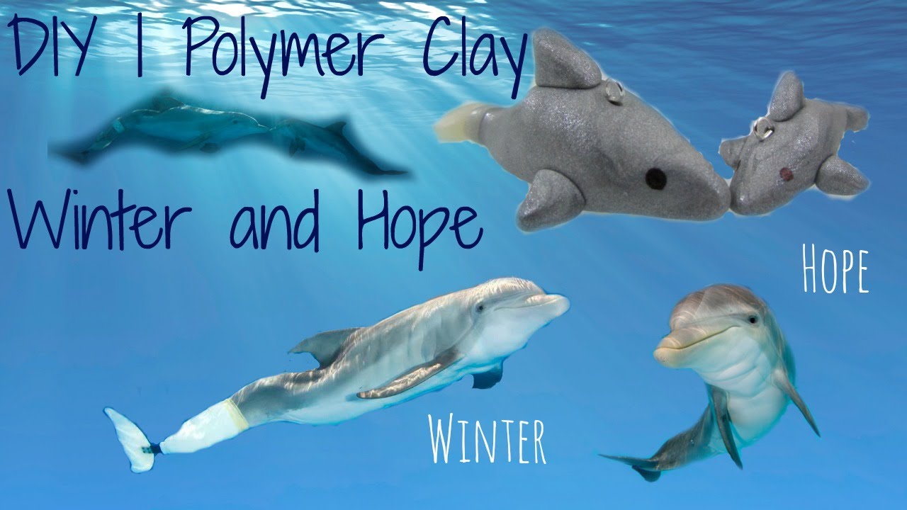 Polymer Clay Winter and Hope (Dolphin) Tutorial - YouTube