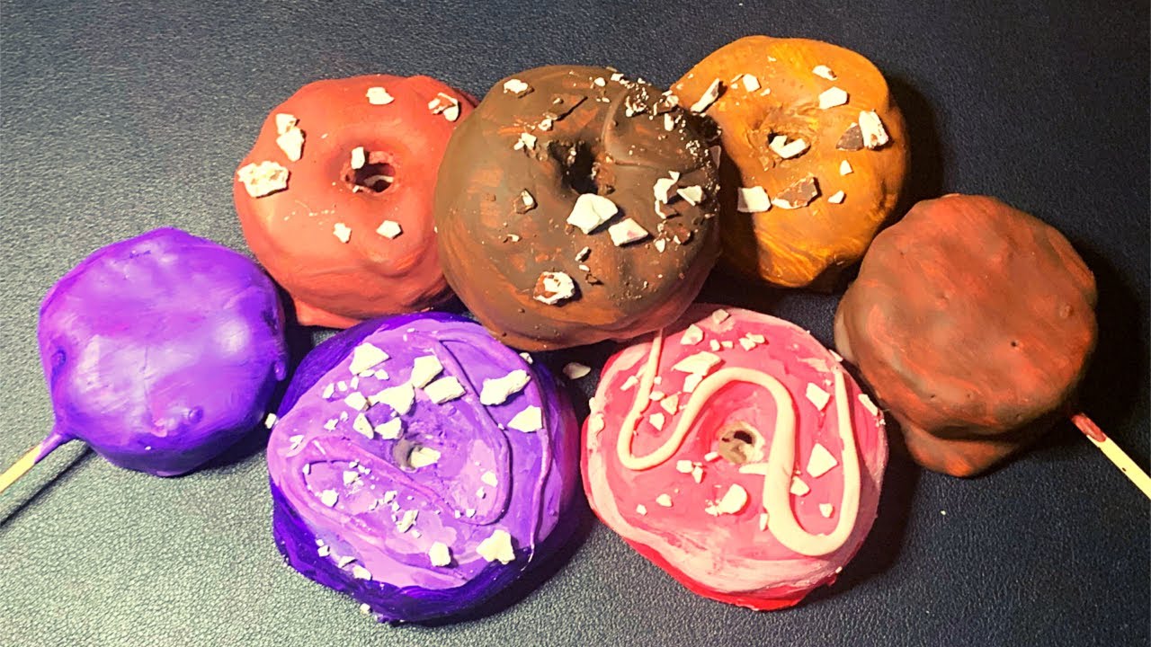 Clay Cracking/Clay Popping/Plaster Doughnuts/ASMR No Talking - YouTube