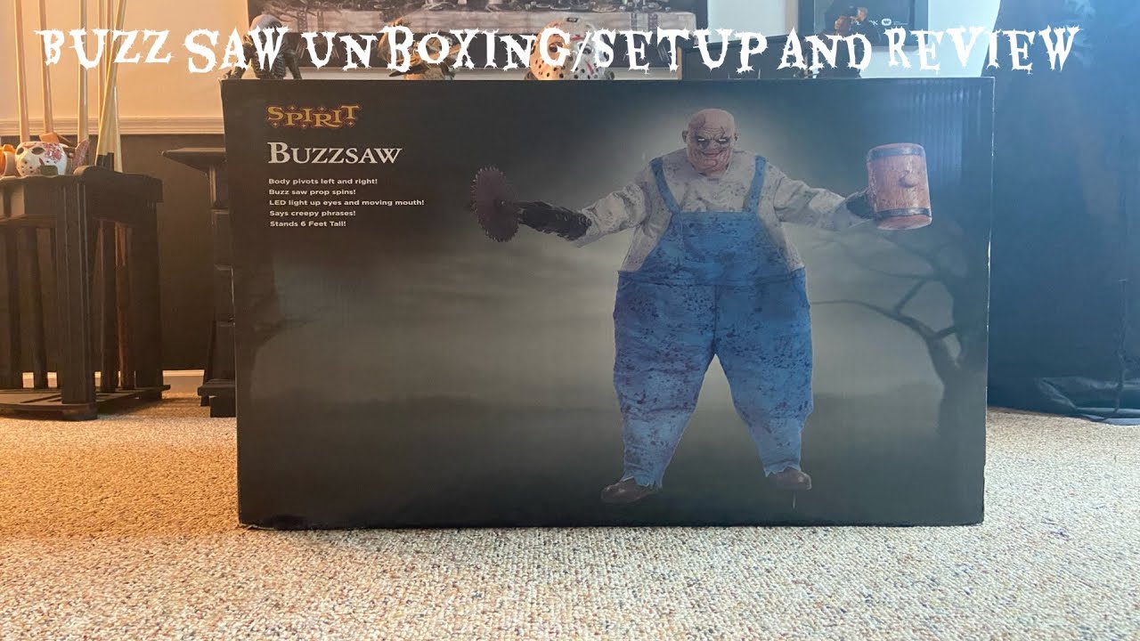 Spirit Halloween - Buzzsaw 2021 Unboxing/Setup and Review - YouTube