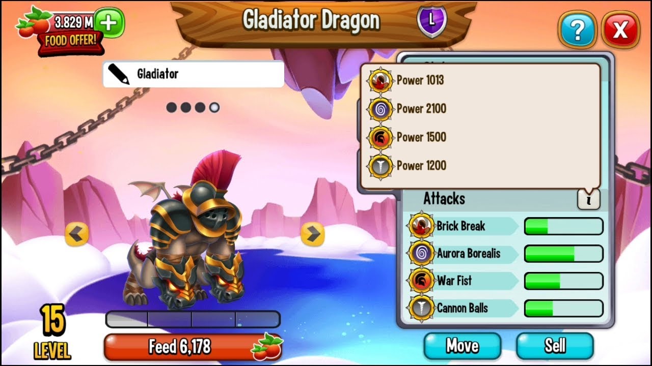 Dragon City First Arena Collection Dragon | Gladiator Dragon - YouTube