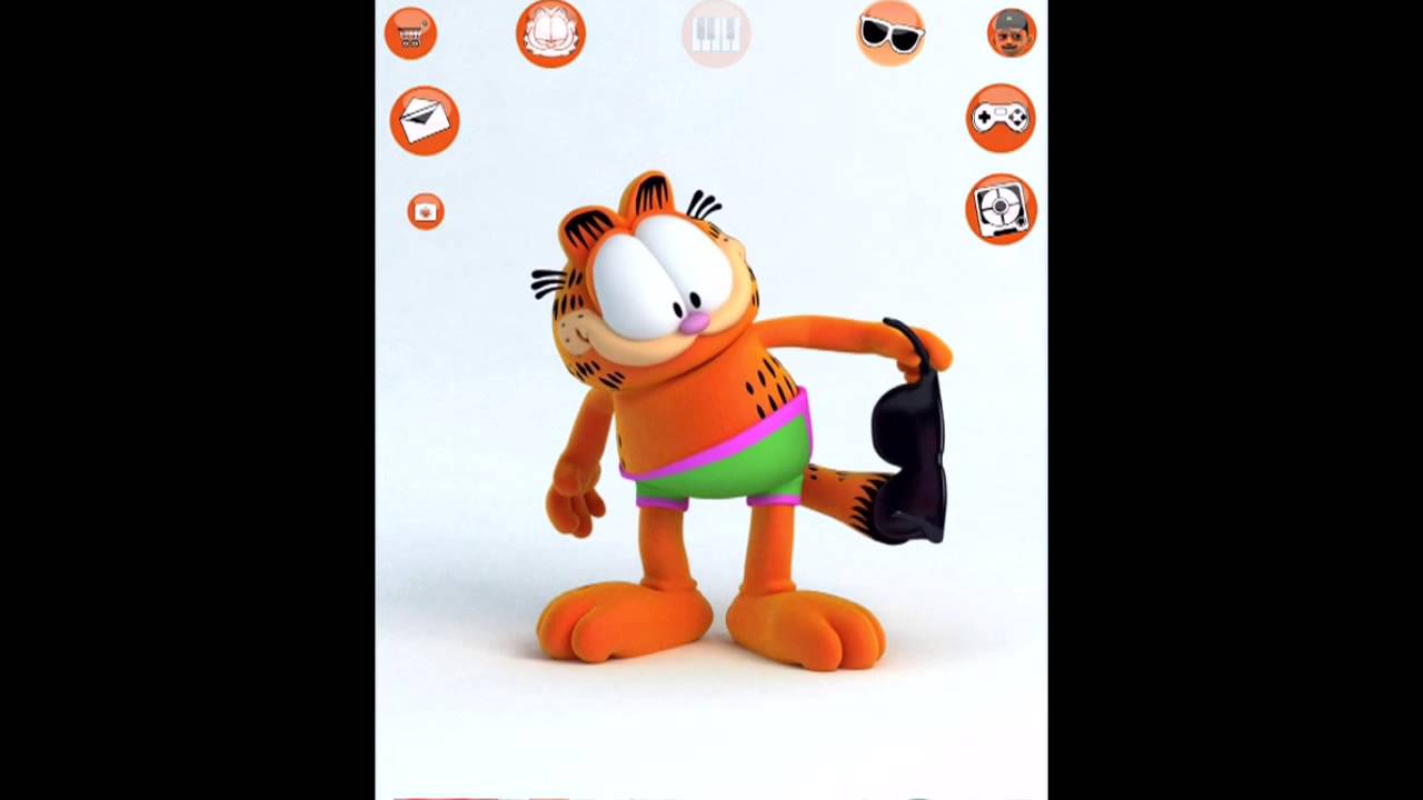 Talking Garfield Android Game IOS - YouTube