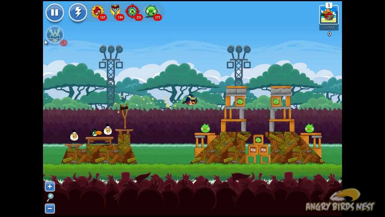 Angry Birds Friends Quick Introduction to The Wingman Power Up Bird ...