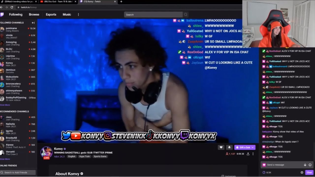 Konvy Shows Off For Isavbarr And She Says… - YouTube