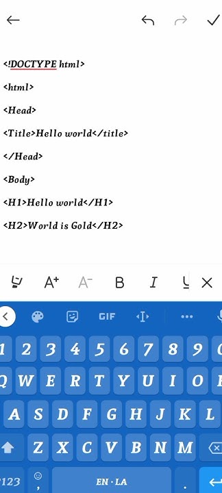 How to try html in mobile phone.. mobile main html coding kaise kare #db #bodolovesong # ...