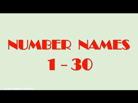 Number Names | Number Names 31 to 50 | Number Spelling | For Kids # ...