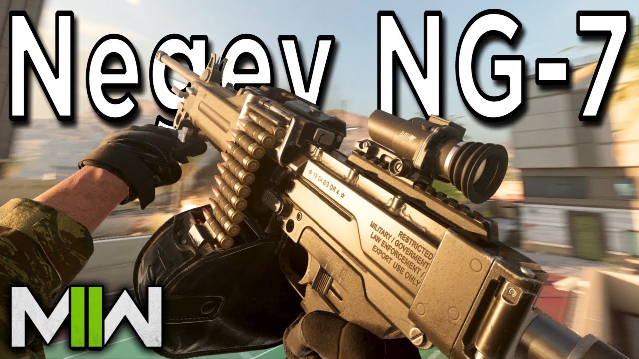 IWI Negev NG-7 (Sakin MG38) in Modern Warfare II Gameplay - YouTube