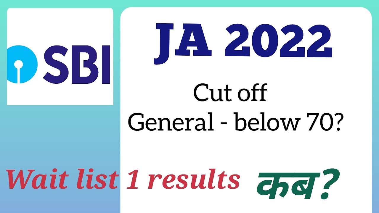 #sbijawaitlist1 Cut off below 70 #SBI WaitList1 results # ...