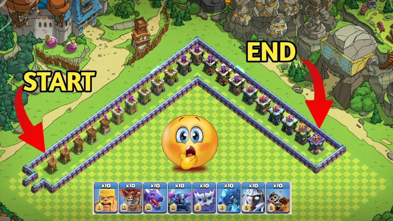 Every Level Archer Tower Vs All 10x Max Level Barracks Troops 😲 🔥 ...