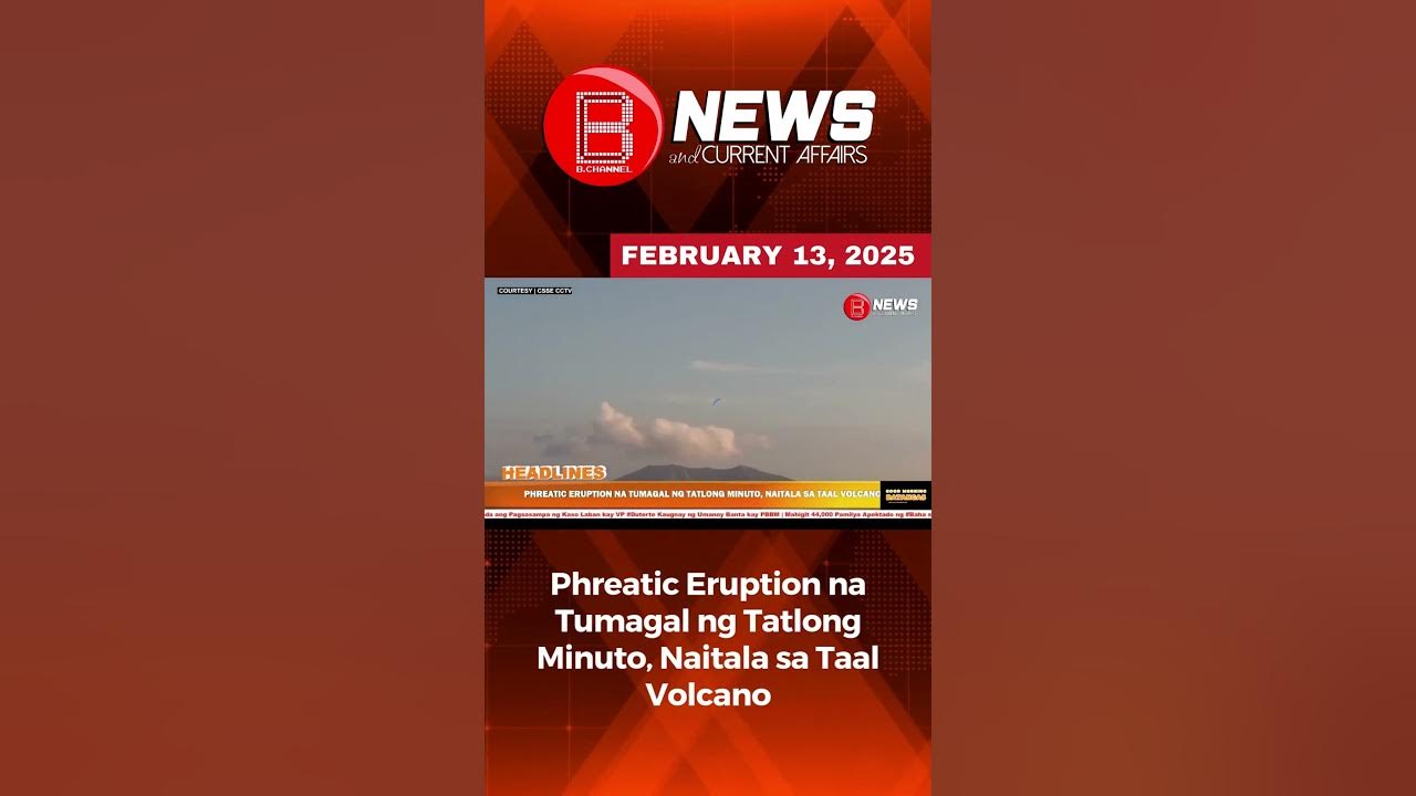 Phreatic Eruption na Tumagal ng Tatlong Minuto, Naitala sa Taal Volcano #taalvolcanoupdate - YouTube