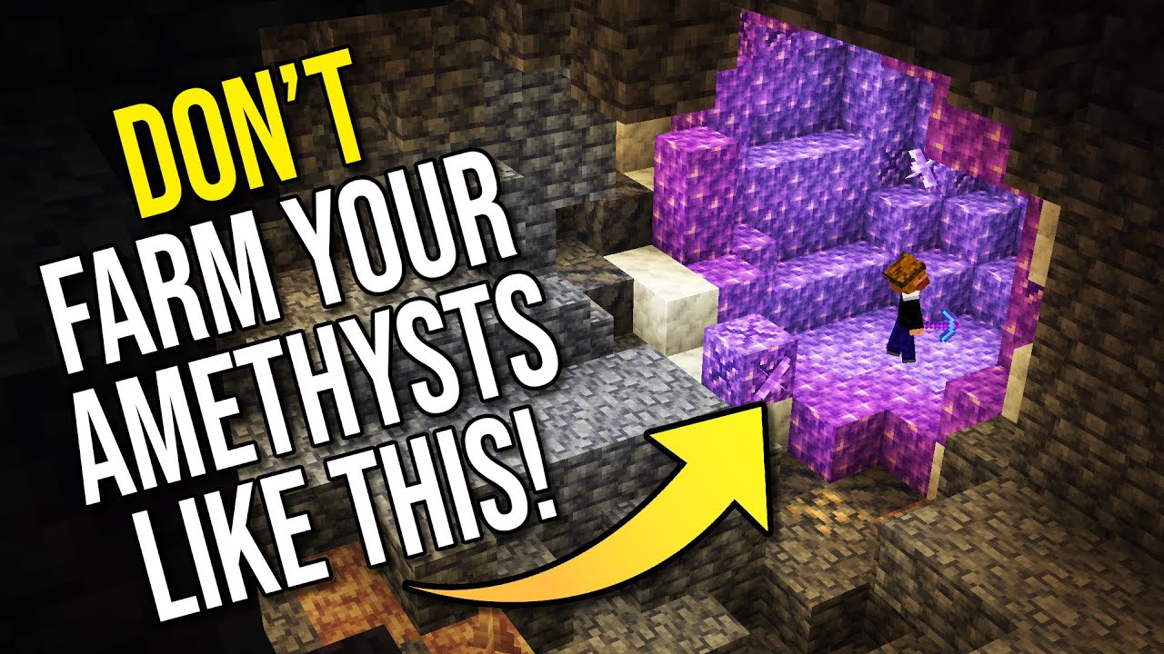 How do YOU Farm a minecraft amethyst geode? #Shorts - YouTube
