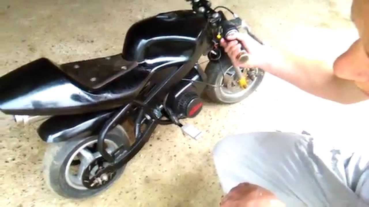 Upgrade mini moto,..80 km/h - YouTube