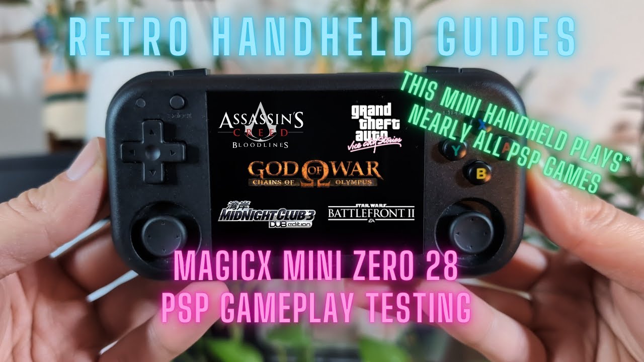 MagicX Mini Zero 28 PSP Gameplay Testing - YouTube