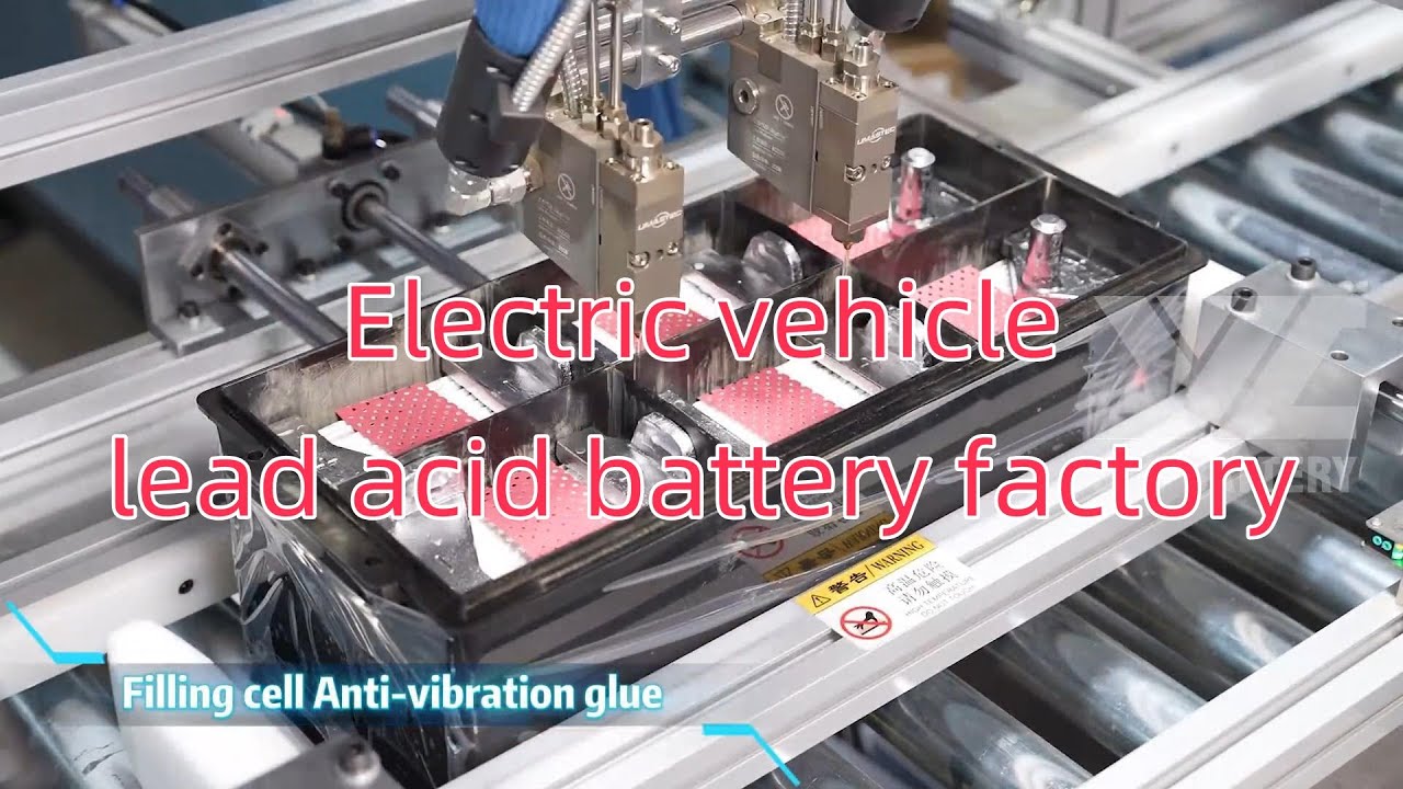Electric vehicle lead acid battery factory - YouTube