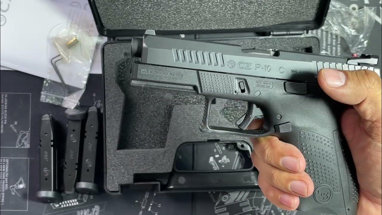 Unboxing pistola CZ P10-C cal380 acp, 9mm corto, 9x17 legal en México Ceska Zbrojovka de sedena ...