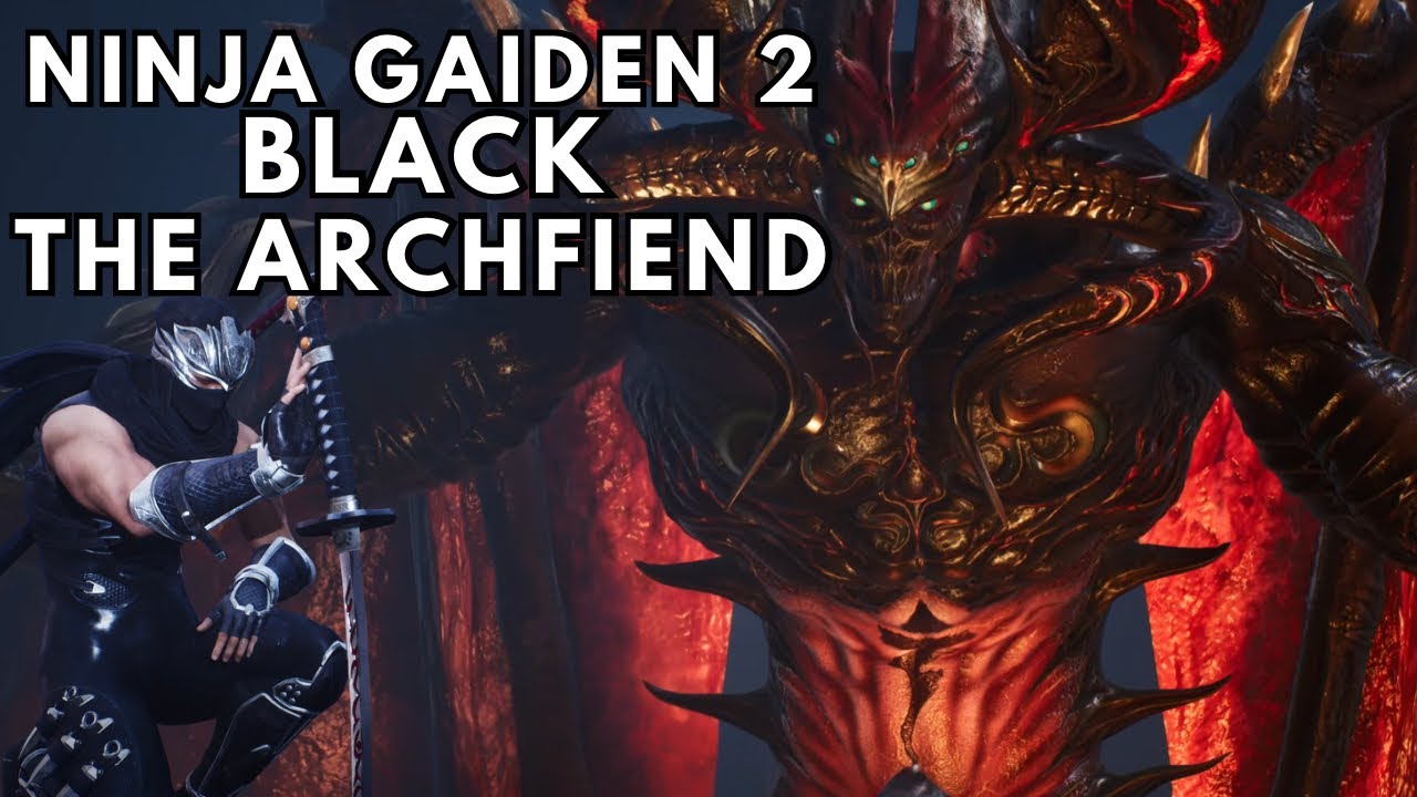 The Archfiend final boss fight Ninja Gaiden 2 Black remaster - YouTube