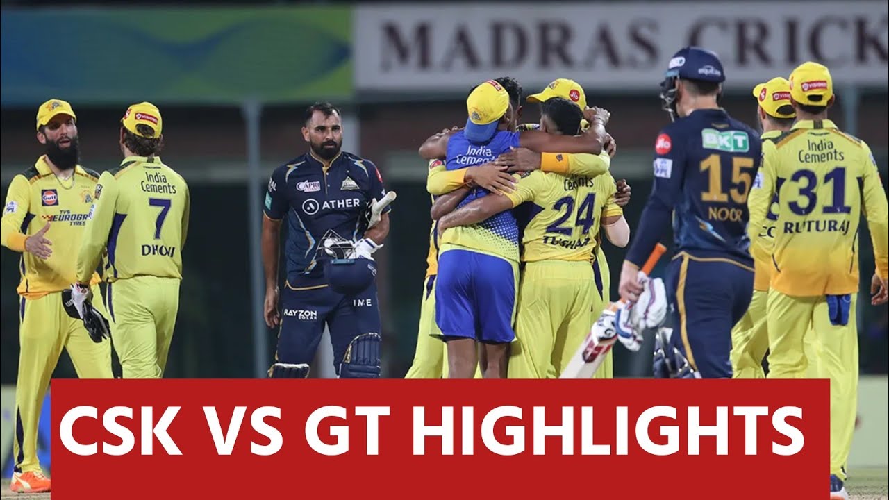 CSK VS GT 1St QUALIFIER MATCH FULL HIGHLIGHTS | CSK VS GT HIGHLIGHTS ...