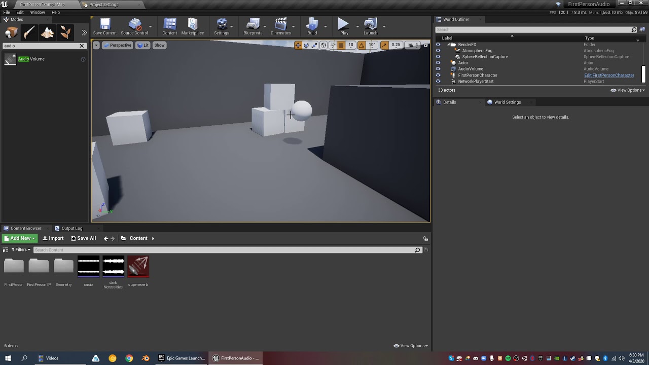 Adding Good 3D Audio with Reverb and Occlusion to Unreal 4 - YouTube