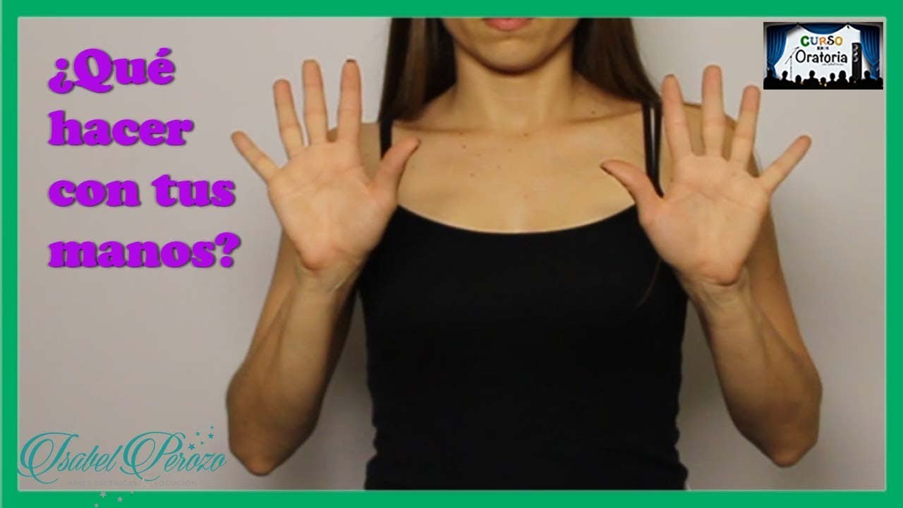 Cómo usar tus MANOS durante una presentación - YouTube