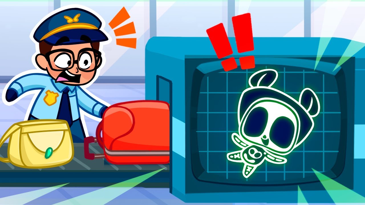 Safety rules for kids | Airport adventures | learning cartoon - YouTube
