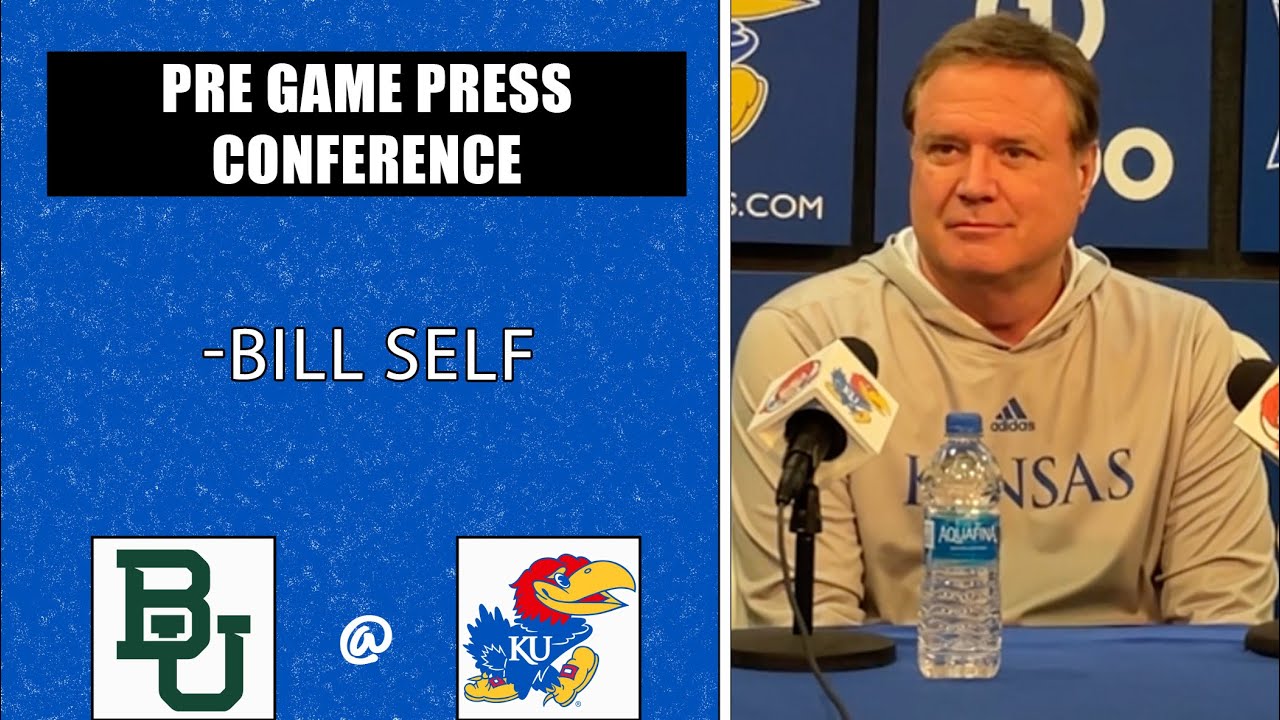 Bill Self talks Baylor matchup, provides team updates and more - YouTube