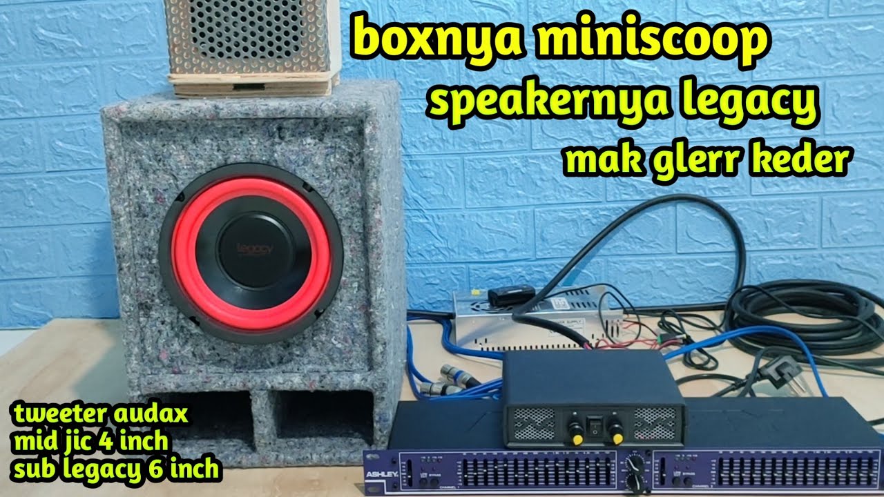 cek sound subwoofer legacy 6 inch box miniscoop 6 inch glerr ...