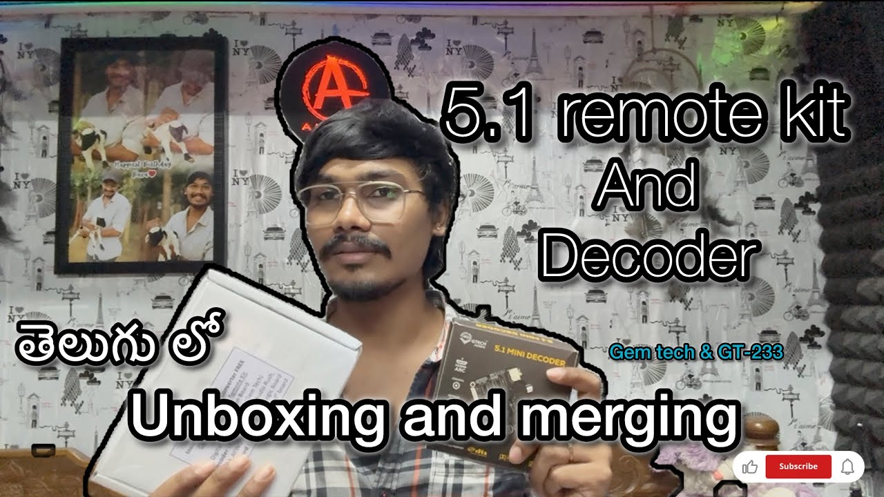 5.1 Remote kit and Decoder || gem tech and GT-233|| unboxing || alvin ...