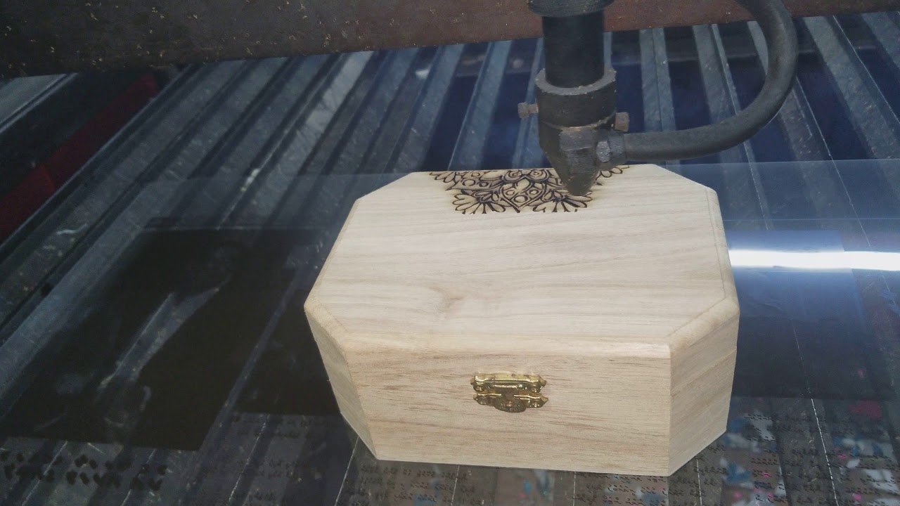Laser Engraving on Wooden Box. - YouTube