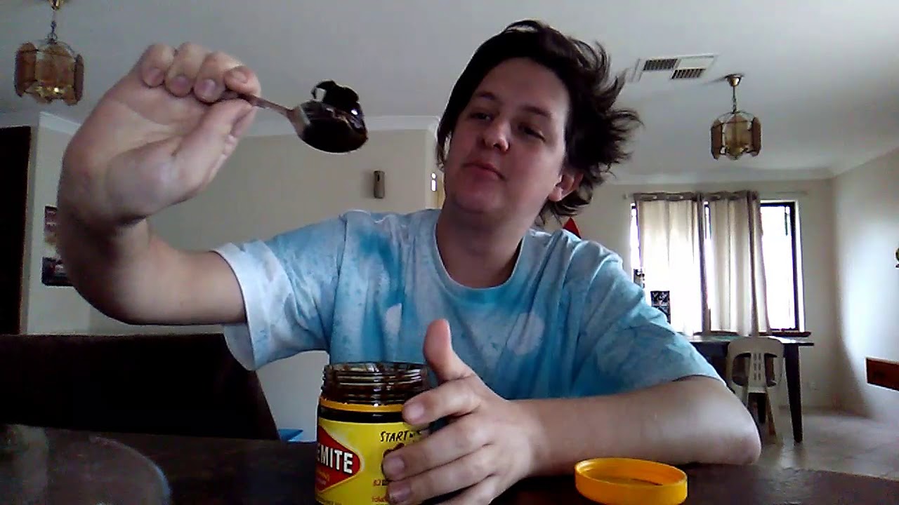 eating a spoon of Vegemite X( - YouTube