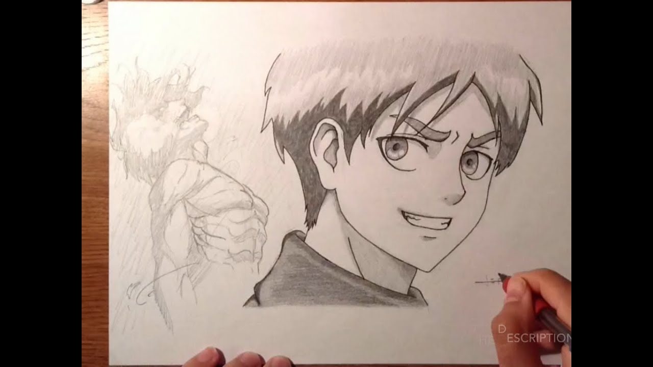 HOW TO DRAW COOL ATTACK ON TITAN!! Eren Yeager and Titan mode - YouTube
