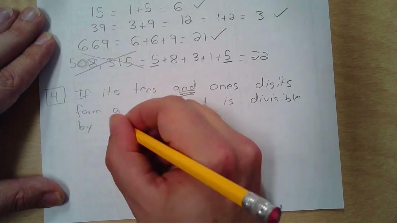 Grade 5: 3-7 & 3-8: Divisibility and Mental Math - YouTube