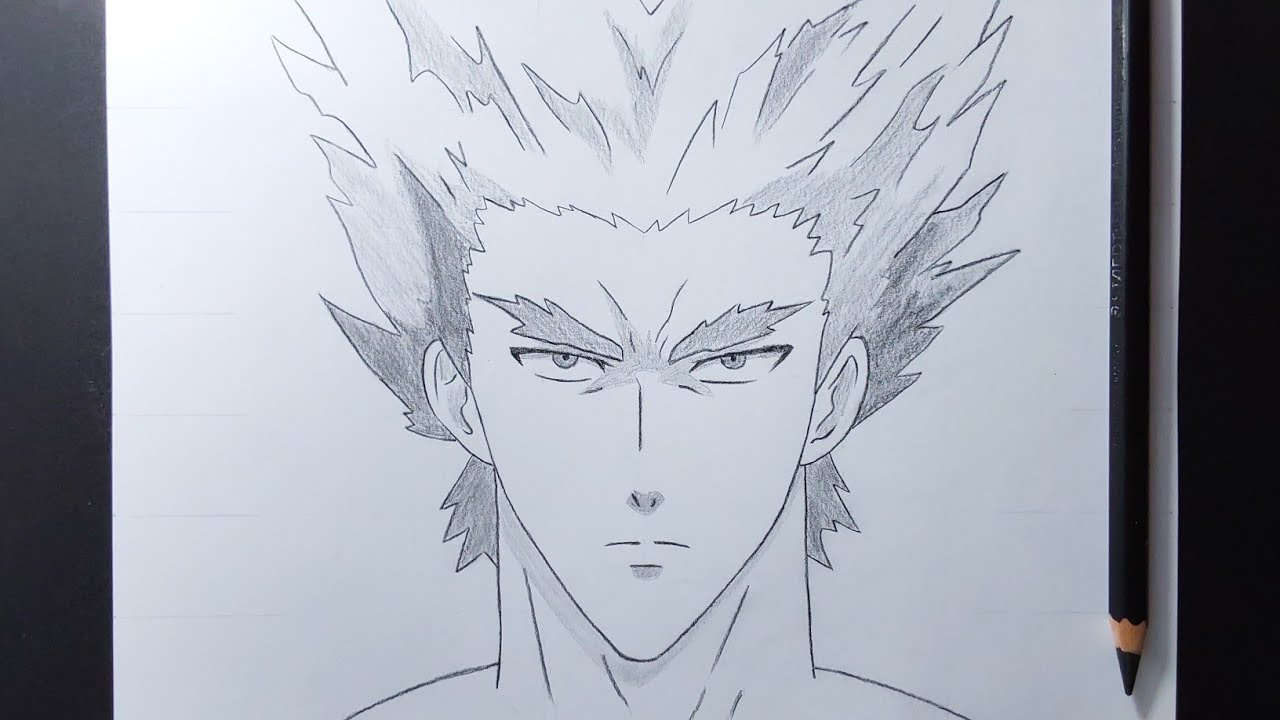 How to draw Garou step by step | anime drawing tutorial for beginners ...