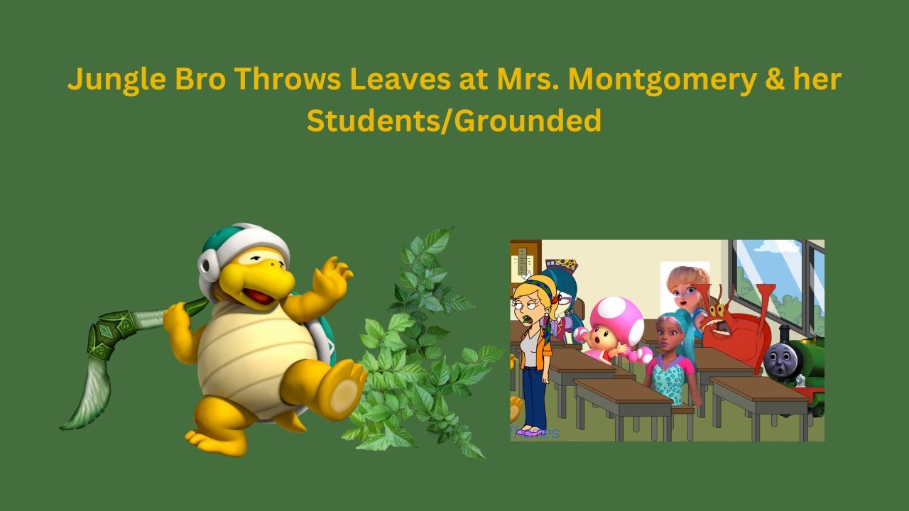 Jungle Bro Throws Leaves at Mrs. Montgomery & her Students/Grounded ...