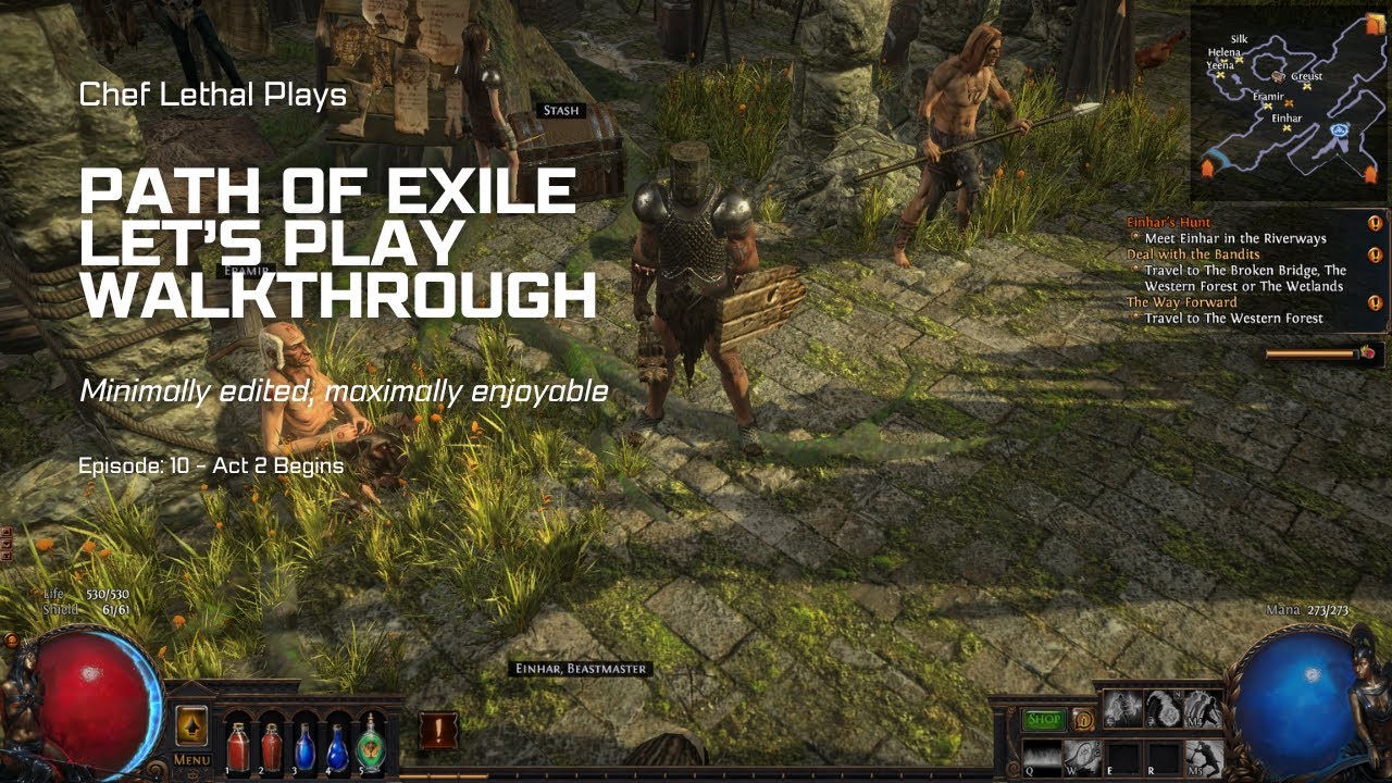 Path of Exile Slow Walkthrough: Episode 10 - Act 2 Begins - YouTube