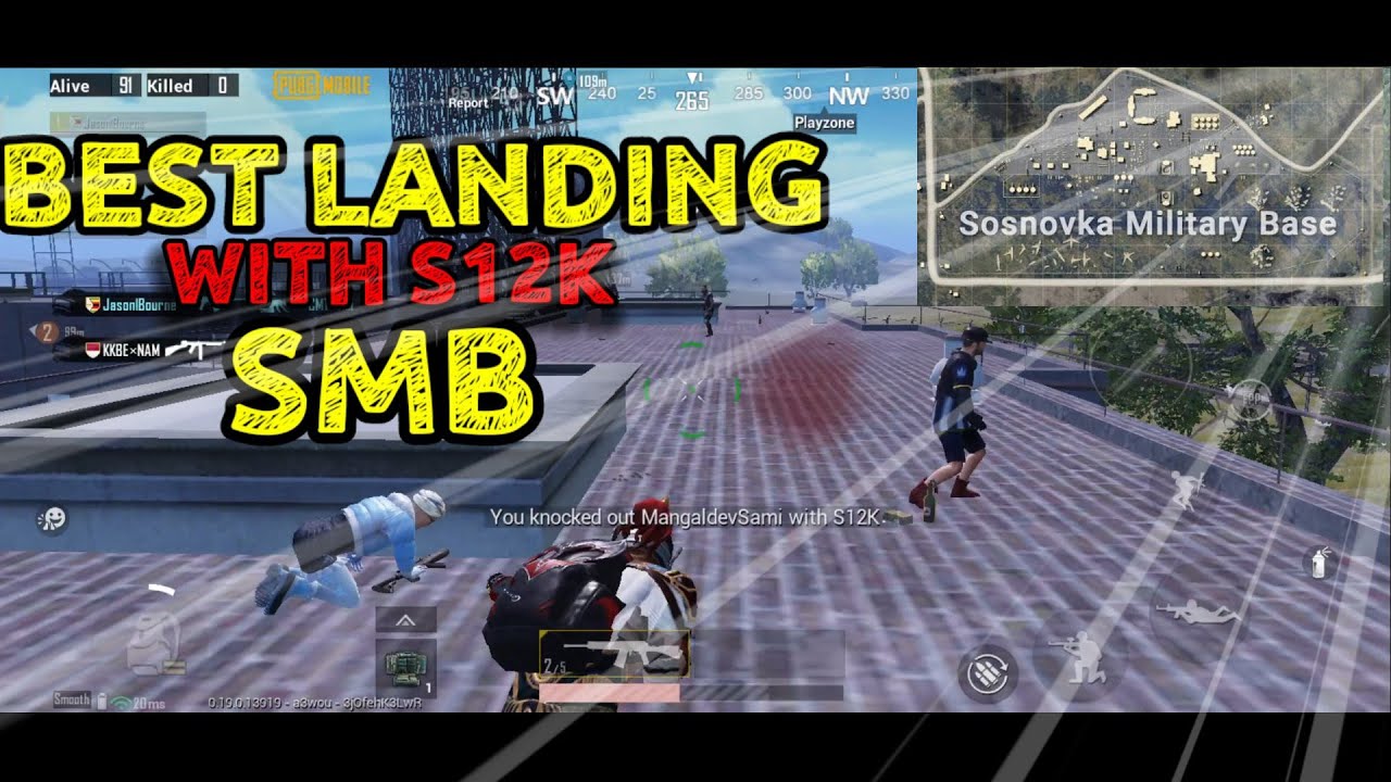 BEST LANDING MILITARY BASE | PUBG MOBILE INDONESIA - YouTube