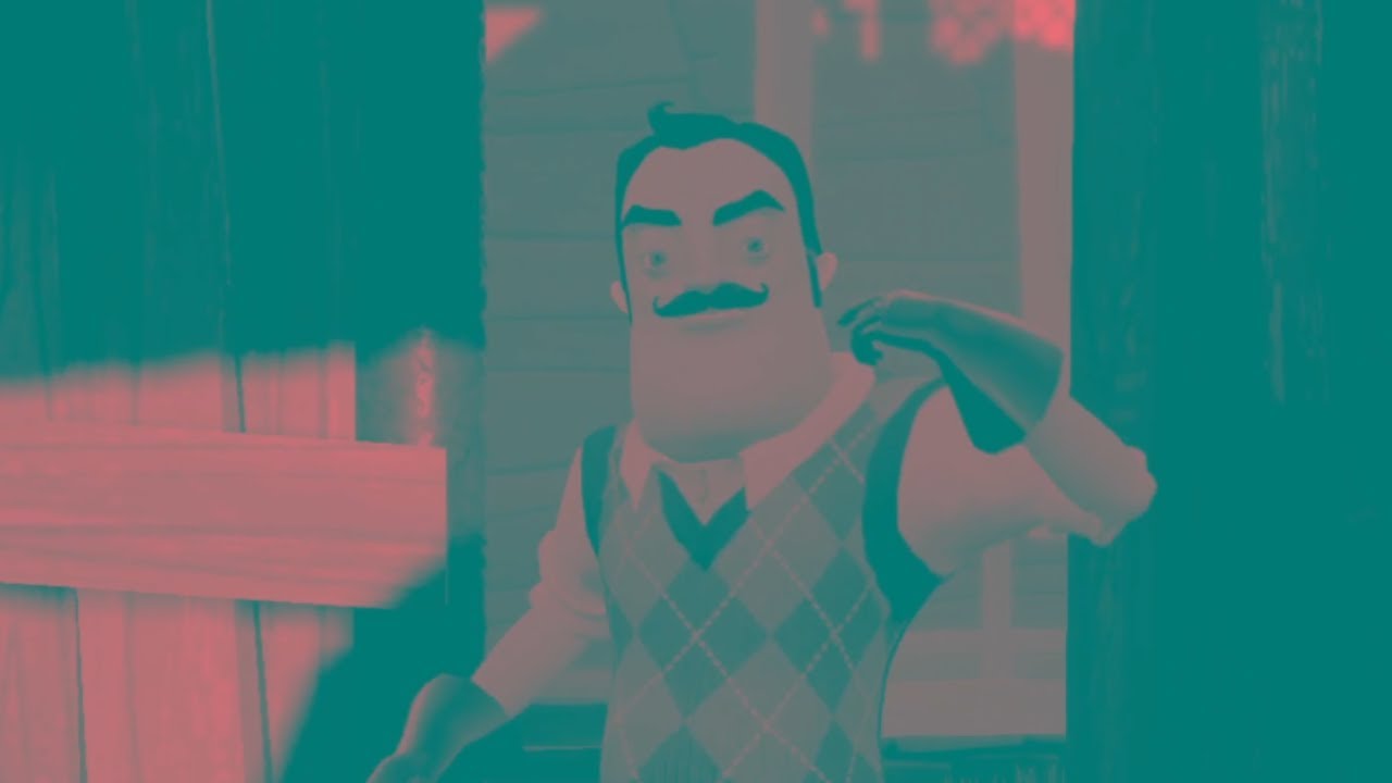 Red World in Hello Neighbor - Hello Neighbor Mod - YouTube
