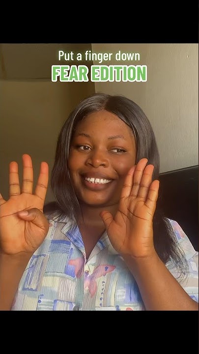 Put a finger down FEAR EDITION! How many fingers do you have down? #shorts #putafingerdown # ...