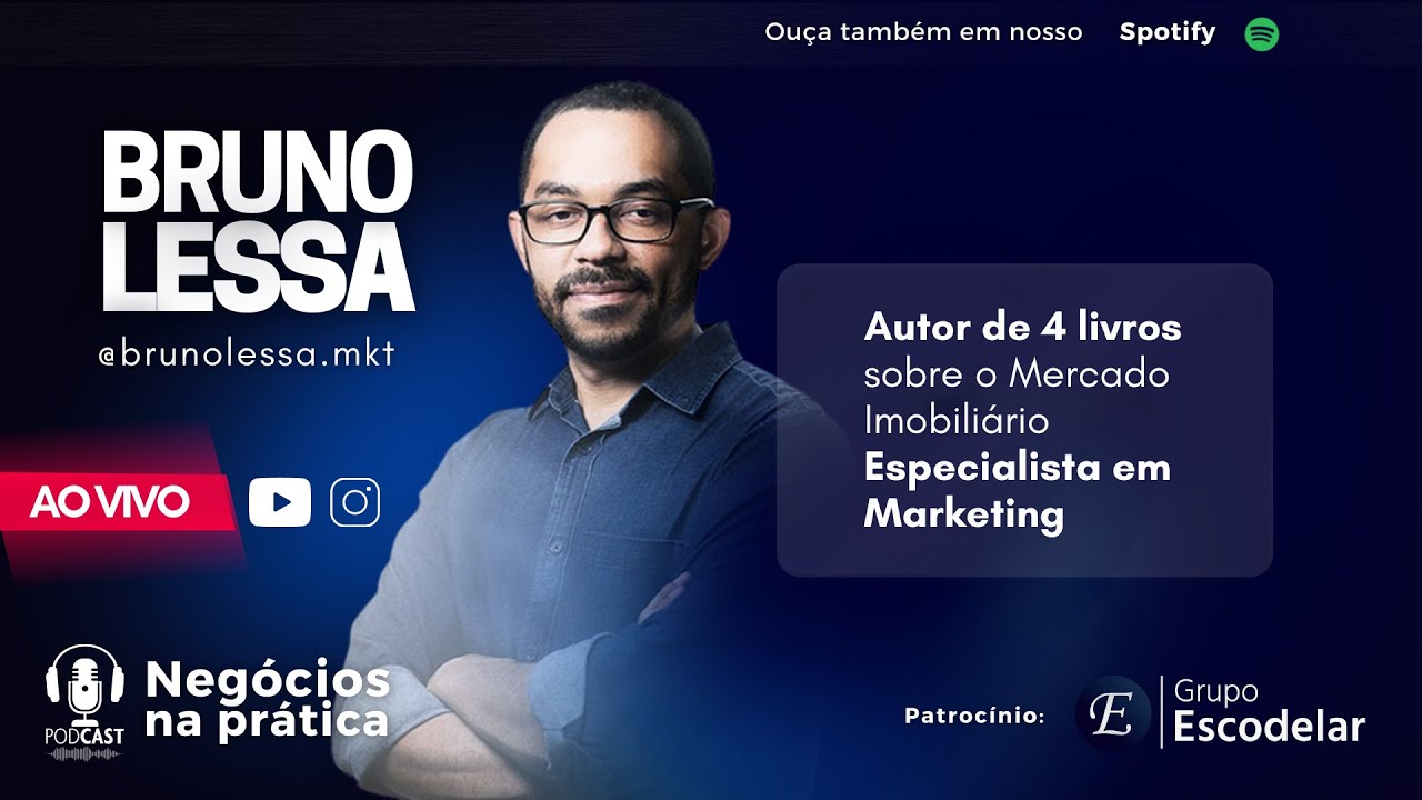 Bruno Lessa | 🎙️ Especialista em Marketing e Autor de 4 Livros sobre o Mercado Imobiliário - YouTube