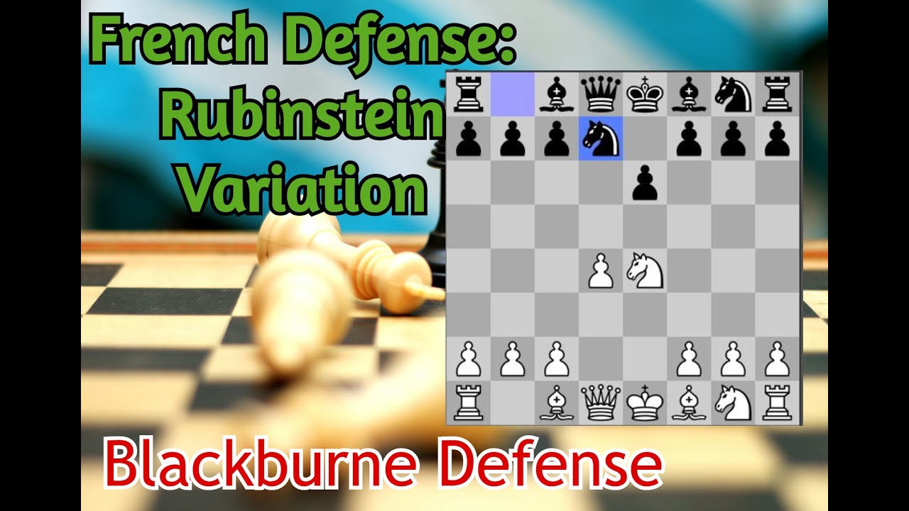 French Defense, Rubinstein Variation, Blackburne Defense - blitz - YouTube