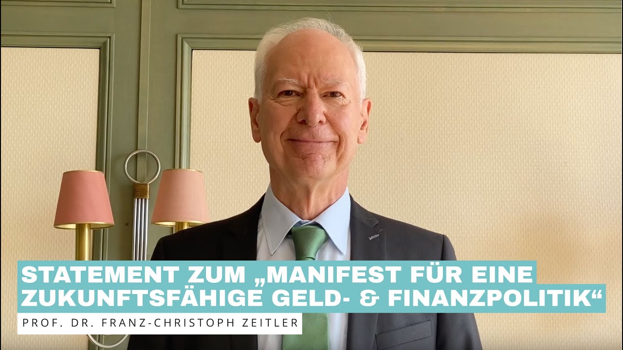 Prof. Dr. F.-C. Zeitler: Statement zum "Manifest für eine ...