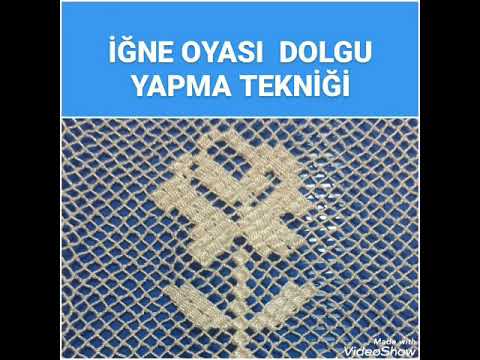 İğne oyası dolgu yapma tekniği