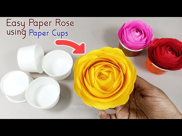 Flowers Made From Paper Cups Cupcake Liners Flower Craft: A Fun And