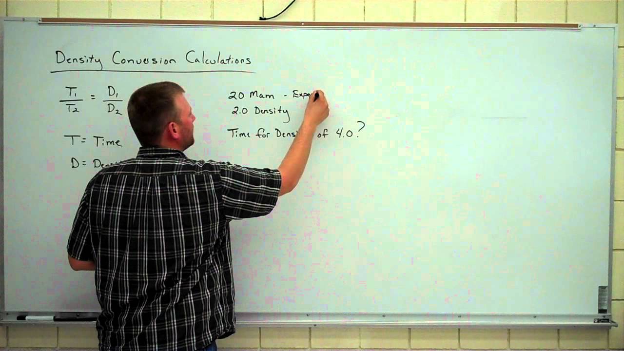 Density Conversion Calculations - YouTube