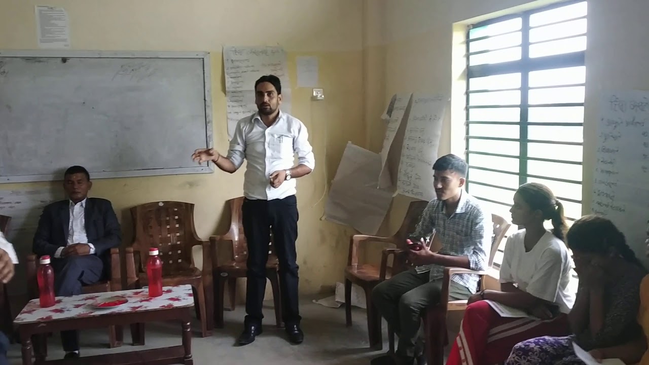 giving intendment by principal Mr Lok Raj Pant on "Girl Self Defence ...