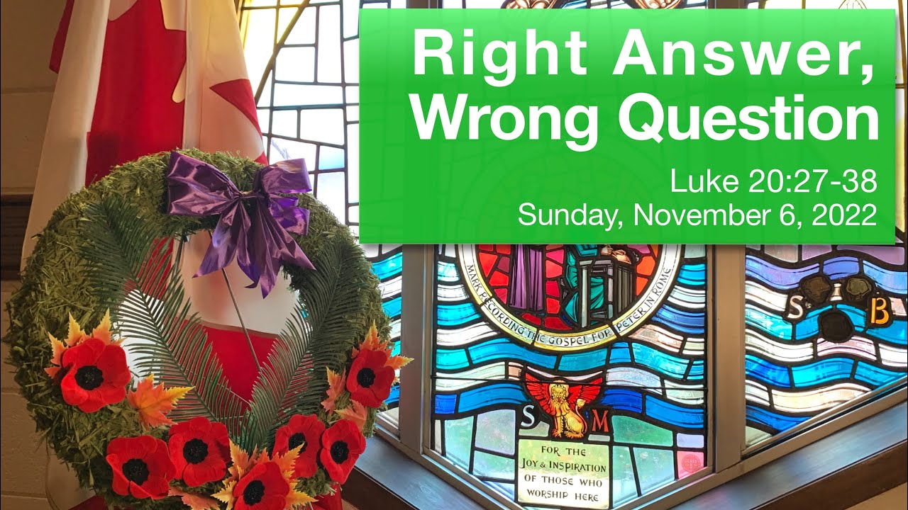 Right Answer, Wrong Question - YouTube