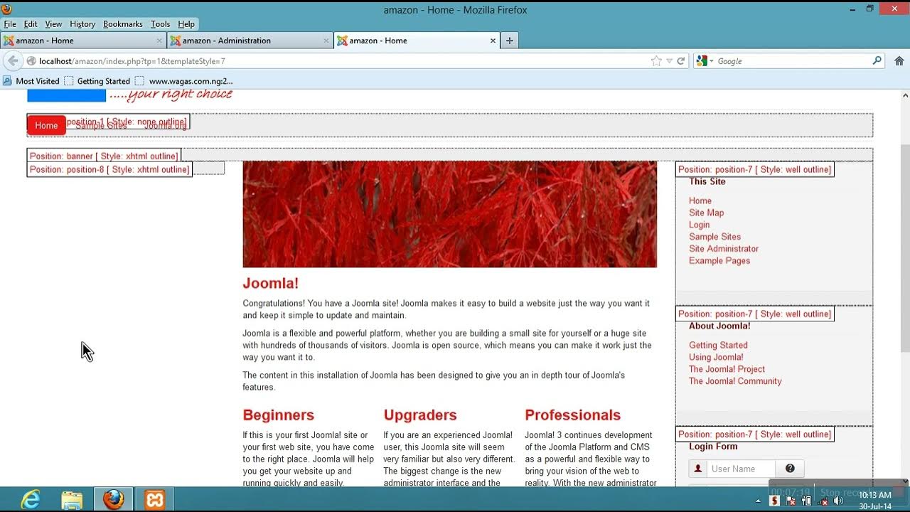 JOOMLA - WEBSITE 006 Managing Extensions Module Manager Search Module ...